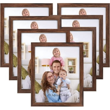 8 Pack 5x7 Picture Frame, 6x8 Matted to Display 5 by 7 Photo with Mat ...