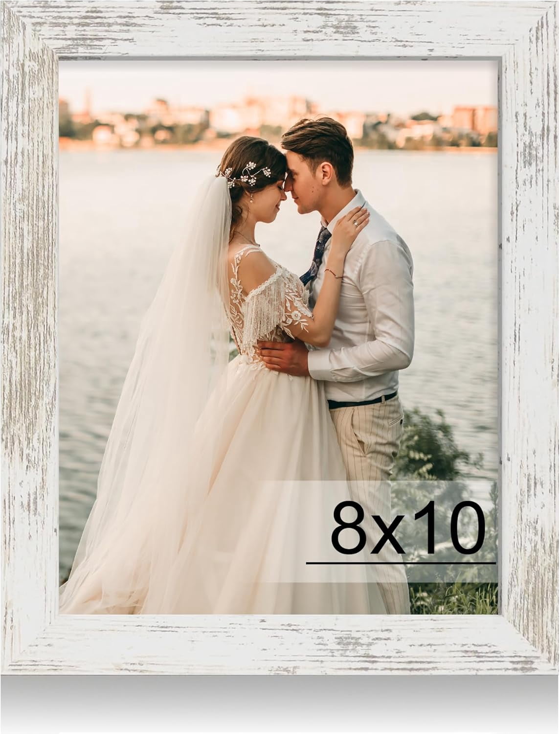 8x10 Picture Frame with HD Tempered Glass, Wood Photo Frames for ...