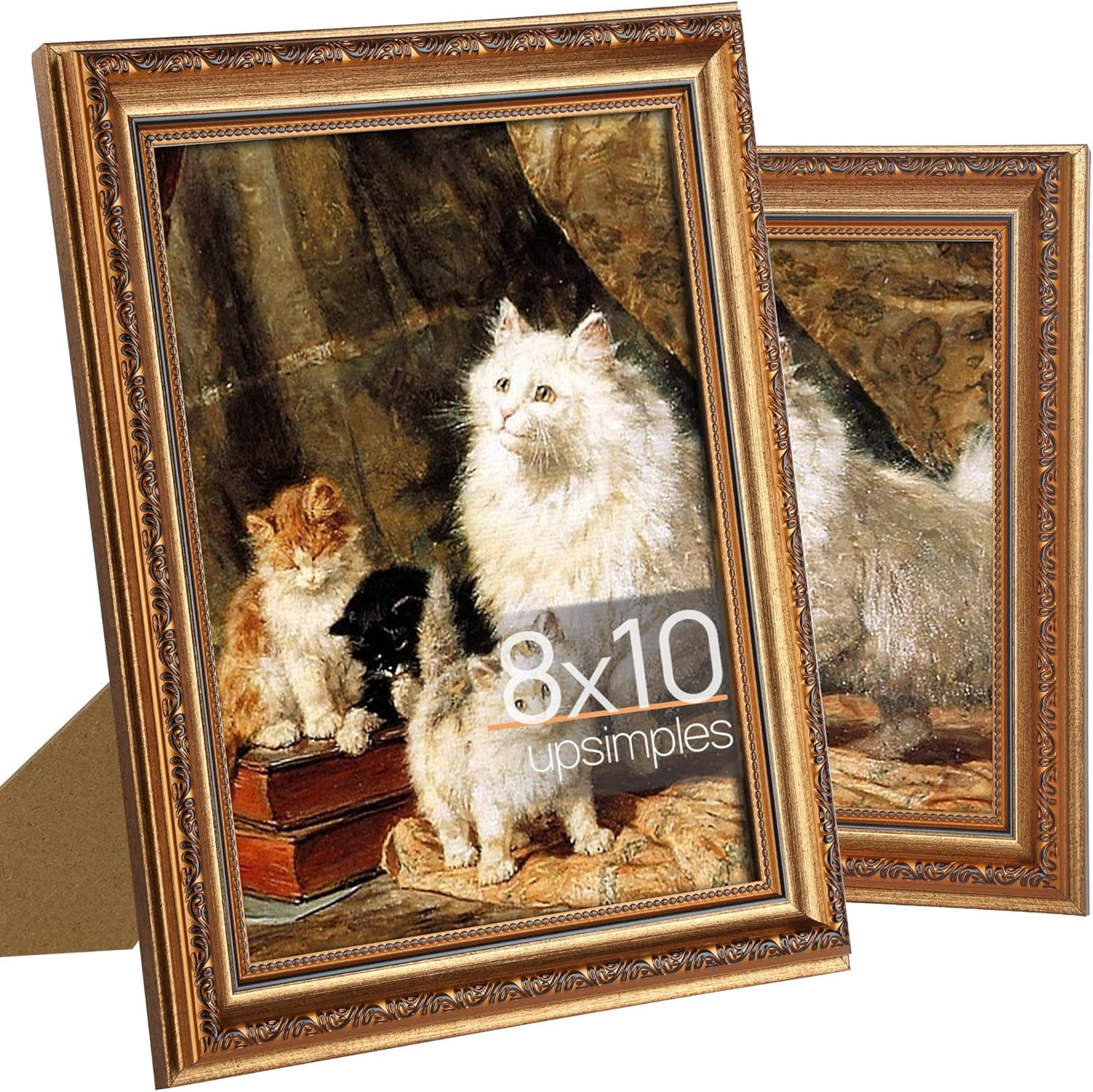 8x10 Picture Frame with Real Glass, Ornate Vintage 8 x 10 Photo Frames ...