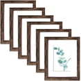 8x10 Picture Frames Rustic Brown Wall Mounting or Tabletop Display ...