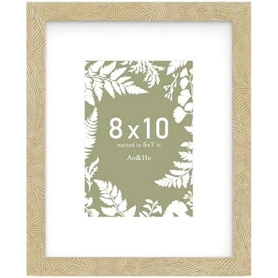 8x10 Picture Frames, Rustic Vintage Photo Frame with HD Plastic Cover ...