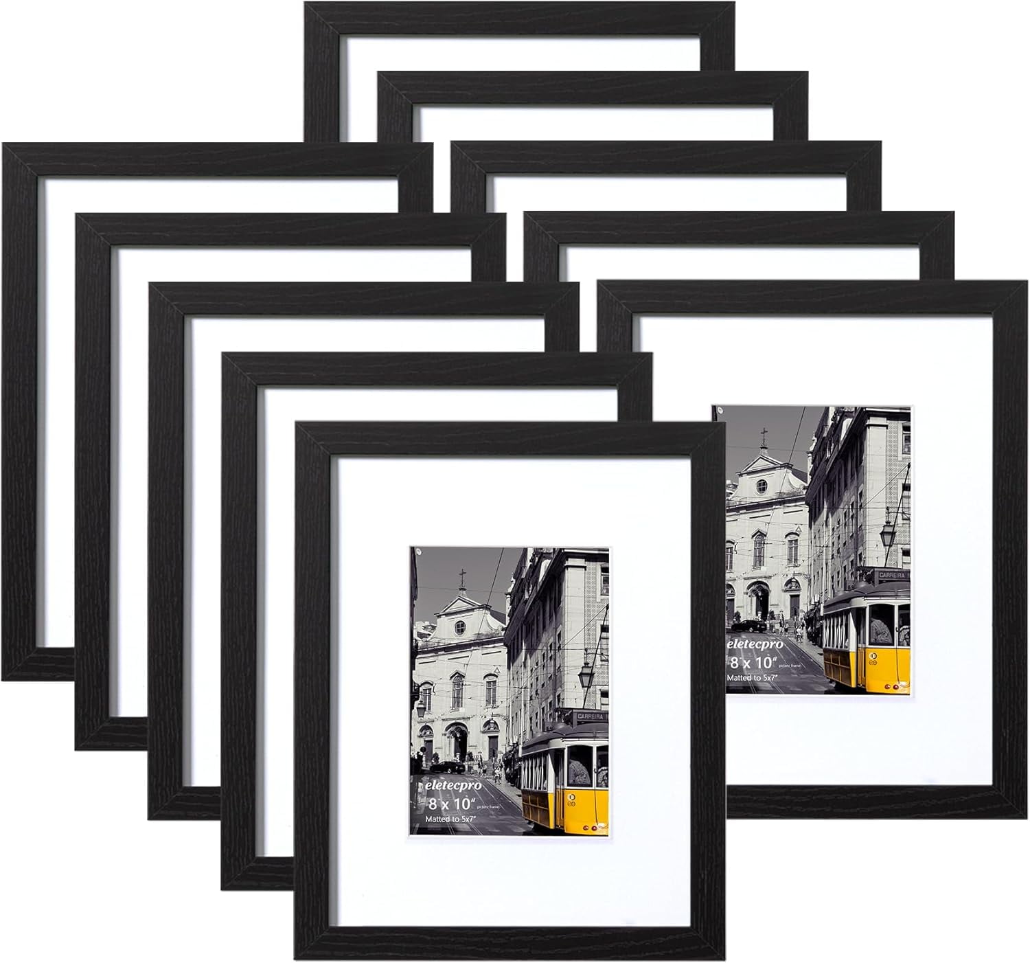8x10 Picture Frames Set of 10, Picture Frame Collage Wall Decor Display ...