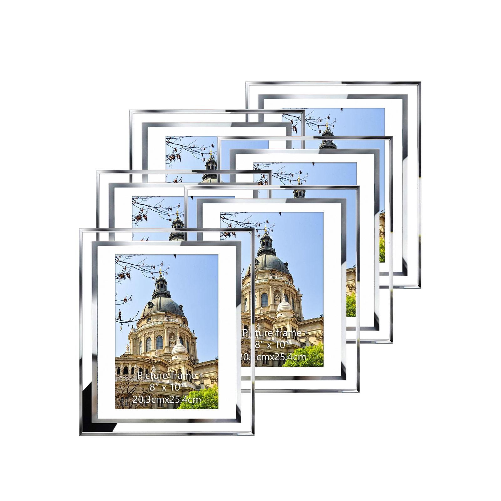 Bent Acrylic Frame 8x10 Single Horizontal - Walmart.com