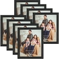 8x10 Black Picture Frames Set of 8, Gallery Wall or Tabletop Display ...