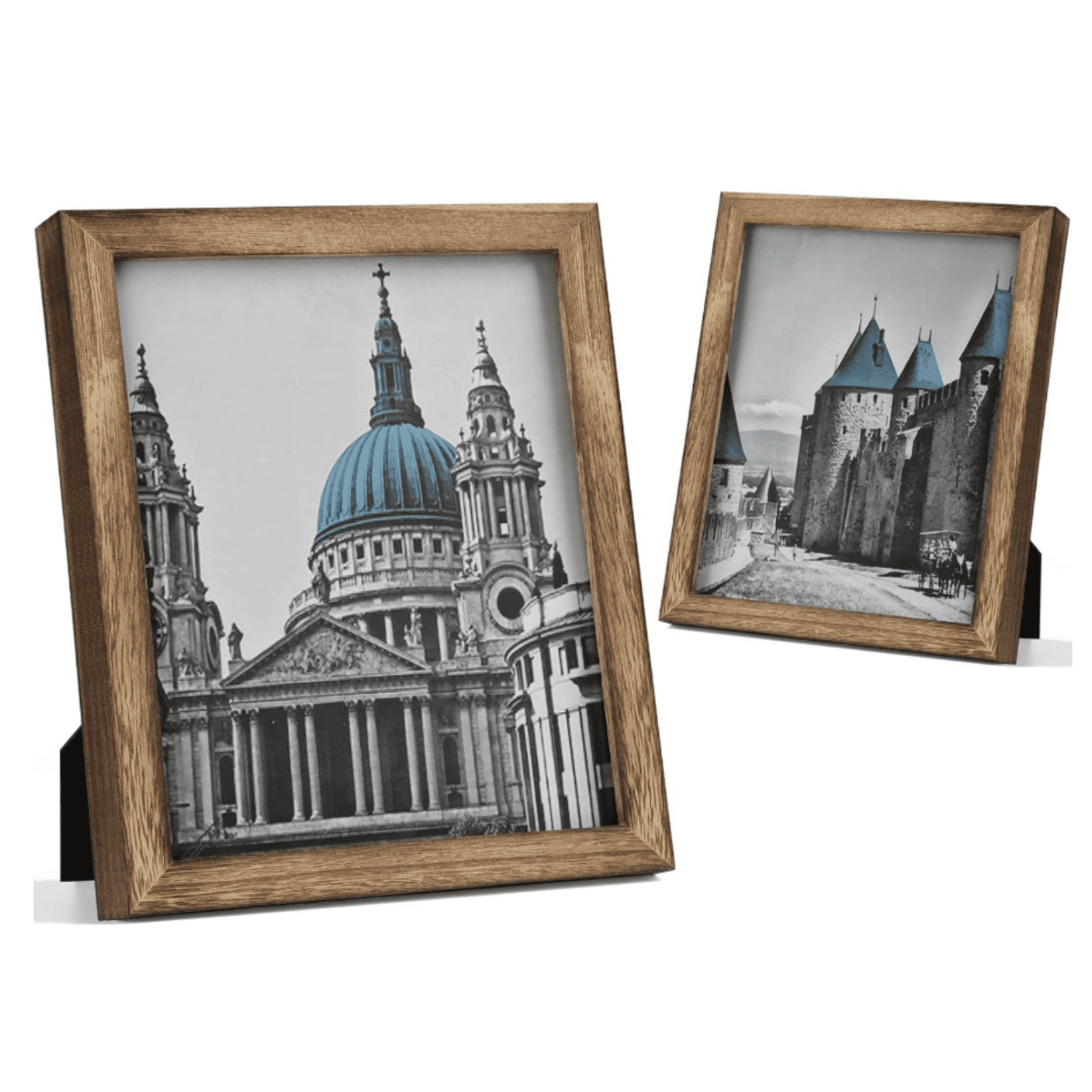 8x10 Picture, Pack of 2 Picture Frames 8 by 10 with Real Glass, Rustic ...