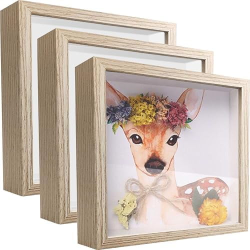 8x10 Shadow Box Frame Display Case, Wood with Plexiglass, Display Case ...