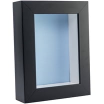 4x6 Shadow Box Frame Blue Wood | With a 1" Usable Display Depth ...