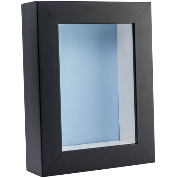 6x6 Shadow Box Frame In White With A 1 3/4" Usable Depth Includes Light ...