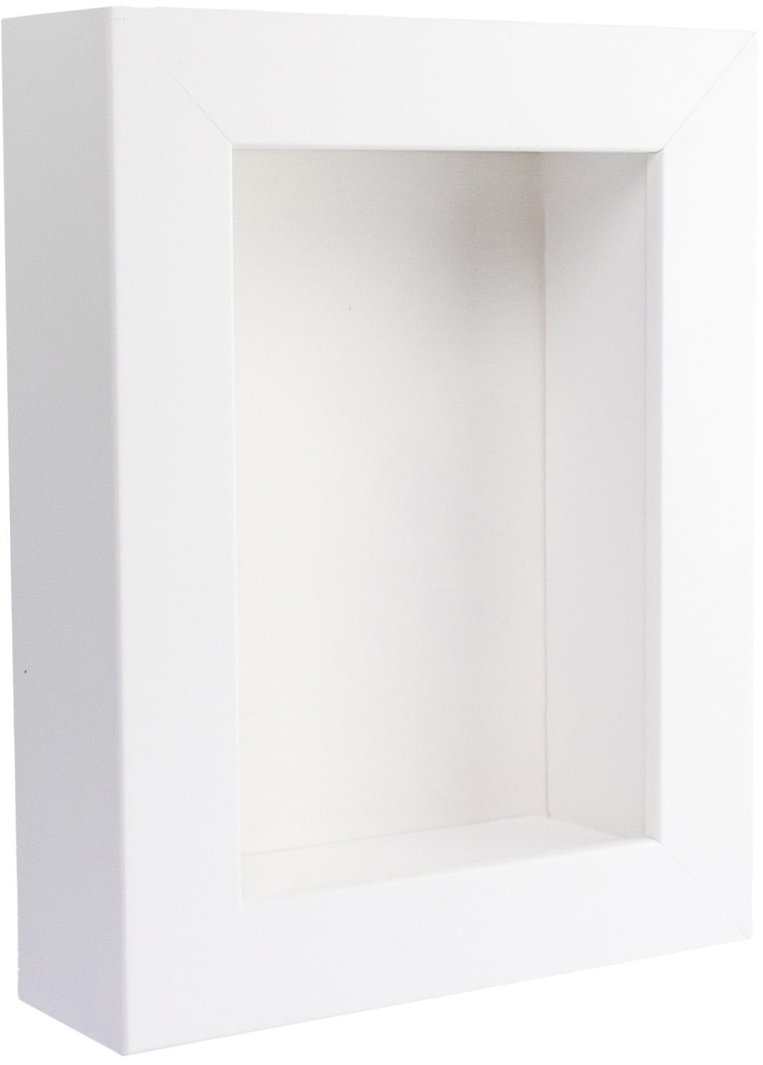 8x10 Shadow Box Frame In White With A 1 3/4" Usable Depth Includes ...