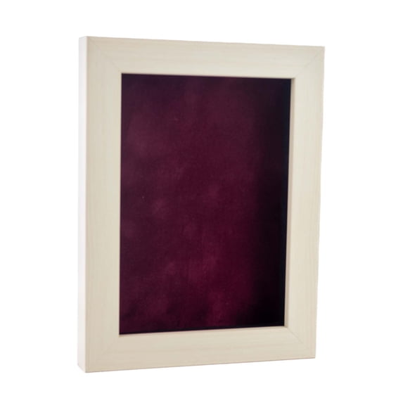 8x10 Shadow Box Frame White Washed Wood | With a 3/4" Usable Display ...