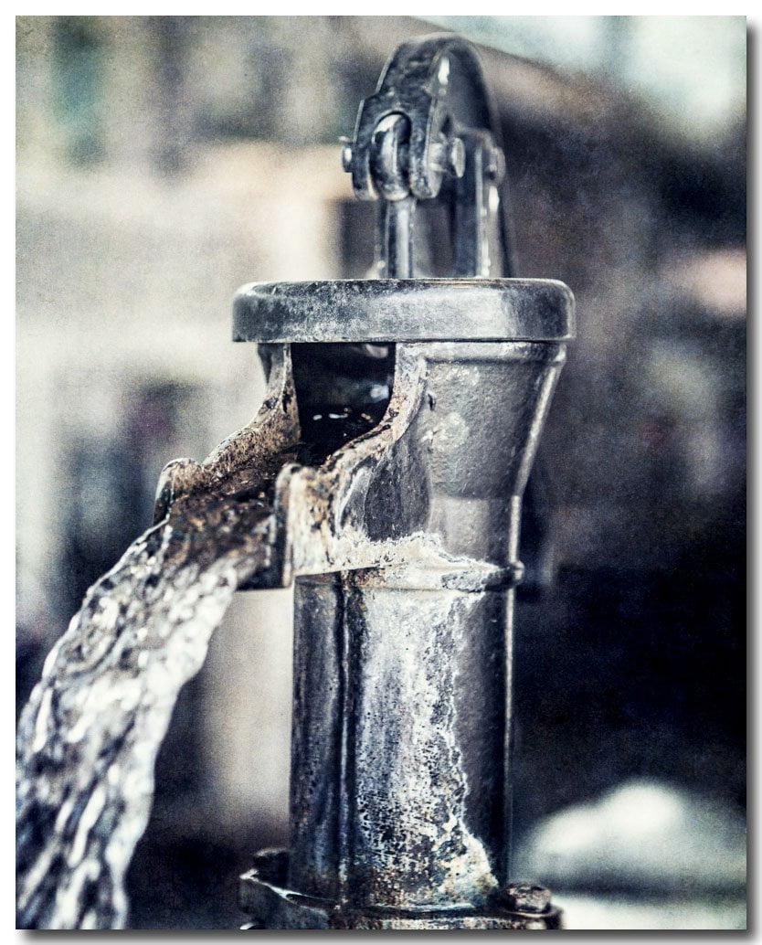 8x10" Unframed Fort Worth Texas Pitcher Pump Print for Rustic Farmhouse ...