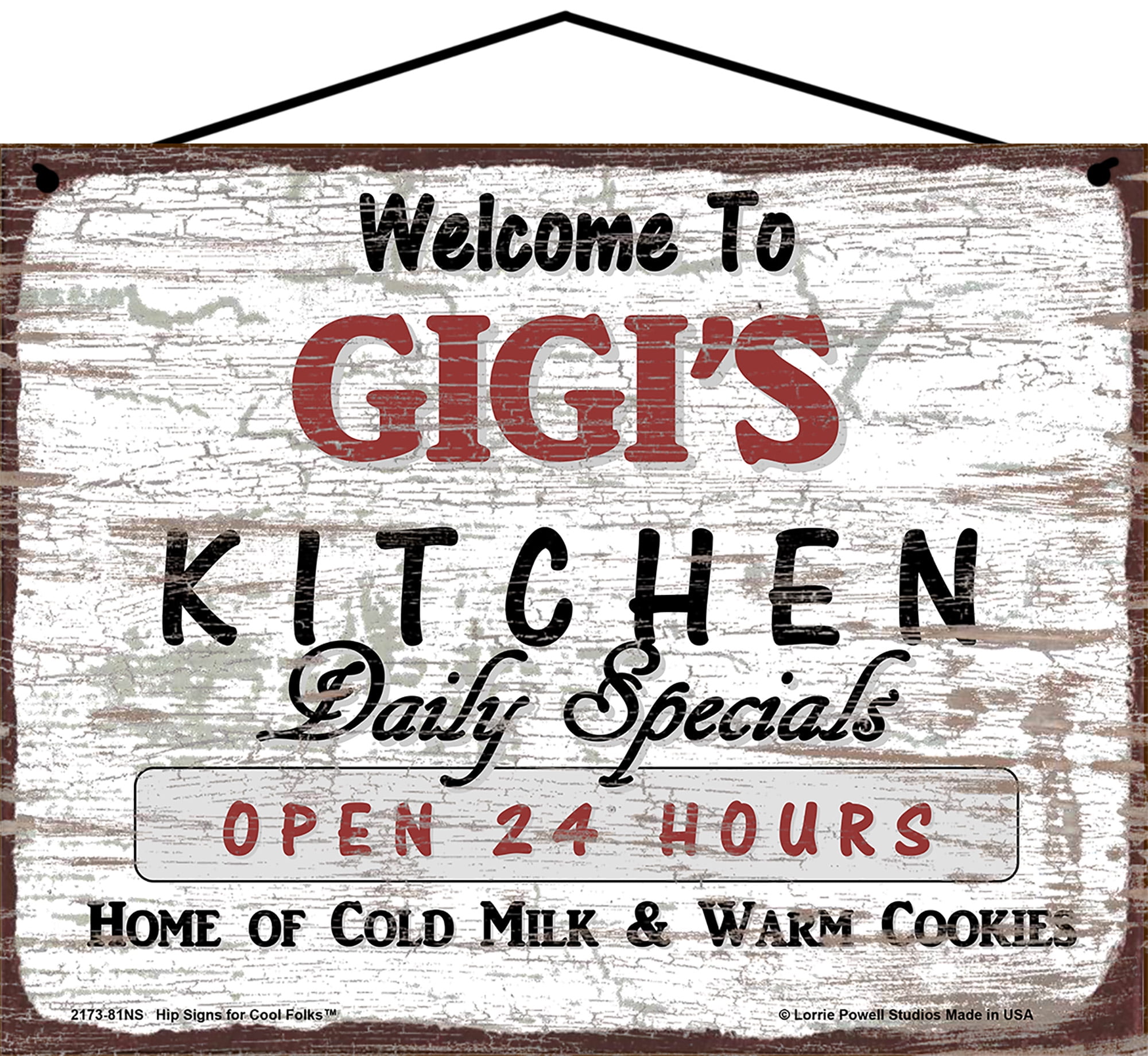 8x10 Vintage Style Kitchen Sign Welcome to GiGi's Kitchen Daily ...