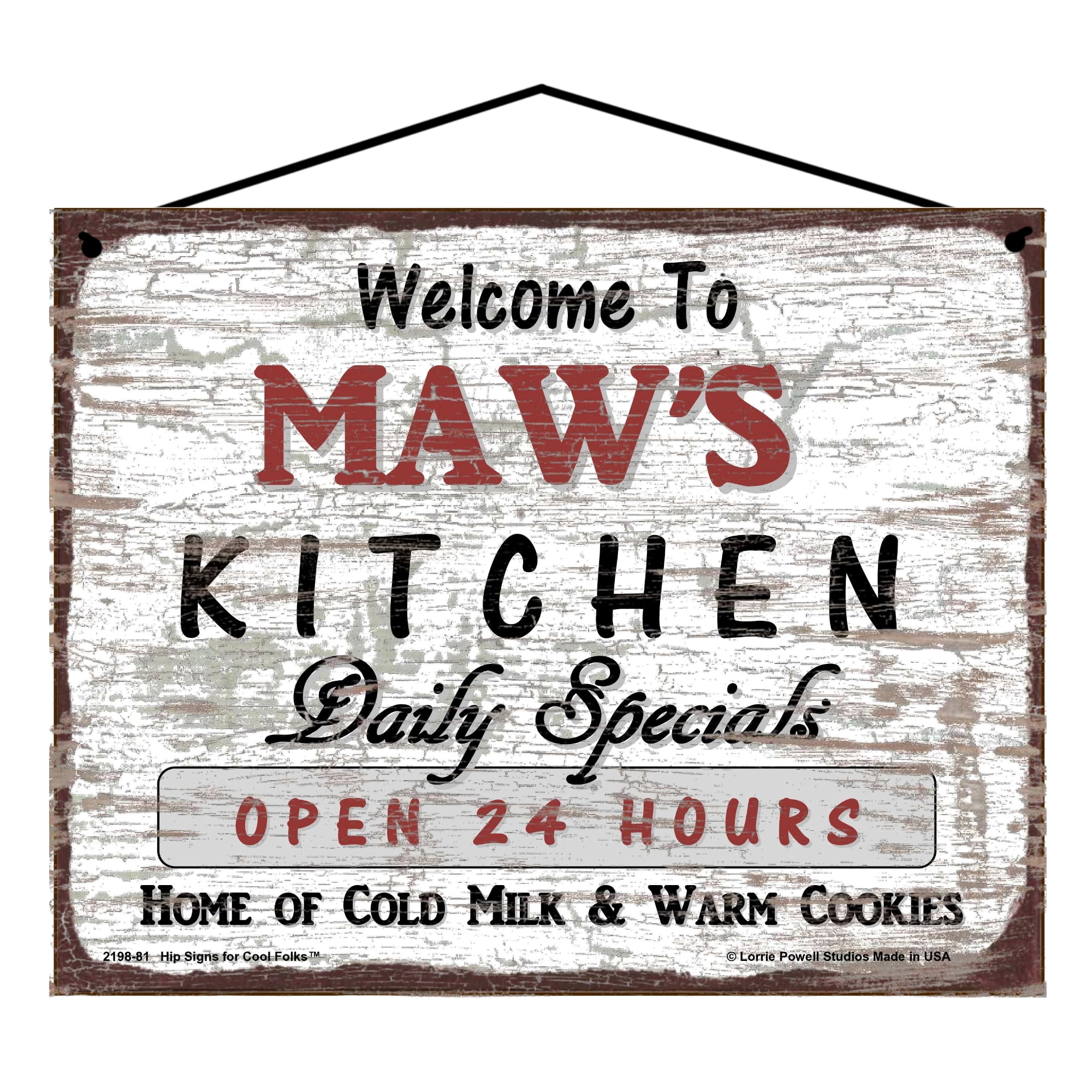 8x10 Vintage Style Kitchen Sign Welcome to Maw's Kitchen Daily Specials ...