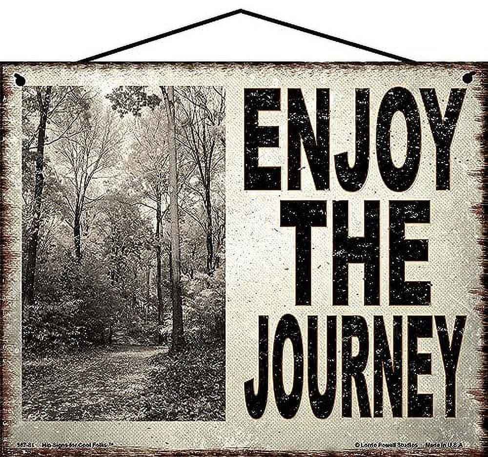 8x10 Vintage Style Nature Themed Sign - Enjoy The Journey ...