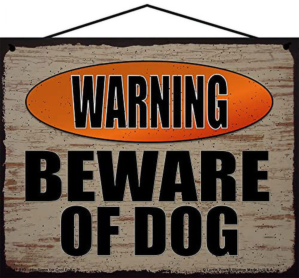 8x10 Warning Beware of Dog Sign - Notice For Animal Owners and Pet ...