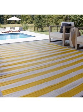 Outdoor Rugs in Patio & Outdoor Decor | Yellow - Walmart.com