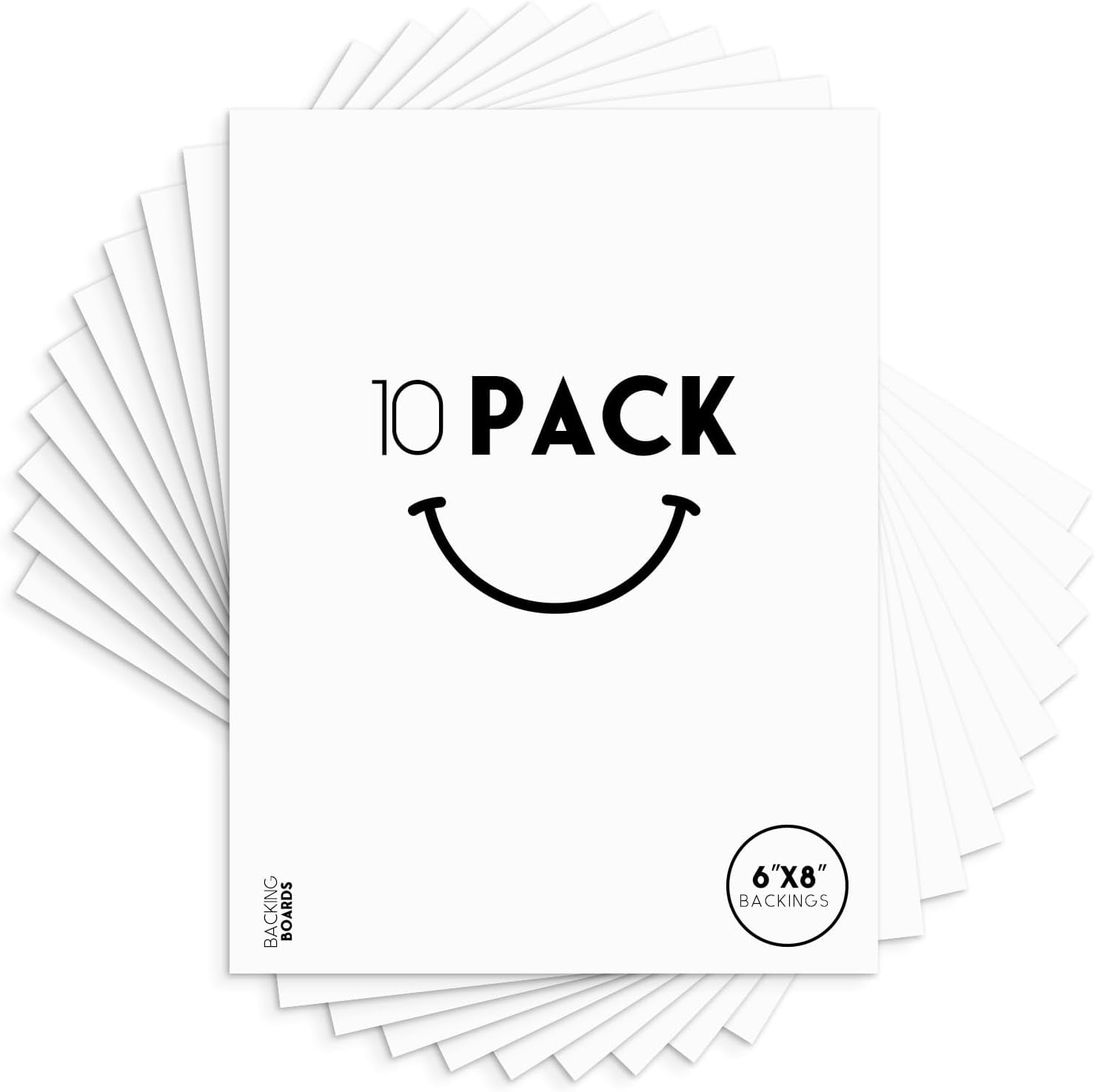 8x10 White Backing Board, Backer Boards for Frame, Picture (10 Pack ...