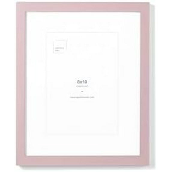 - 8x10 in - Real Wood Pink Picture Frame - Lightweight, Versatile ...