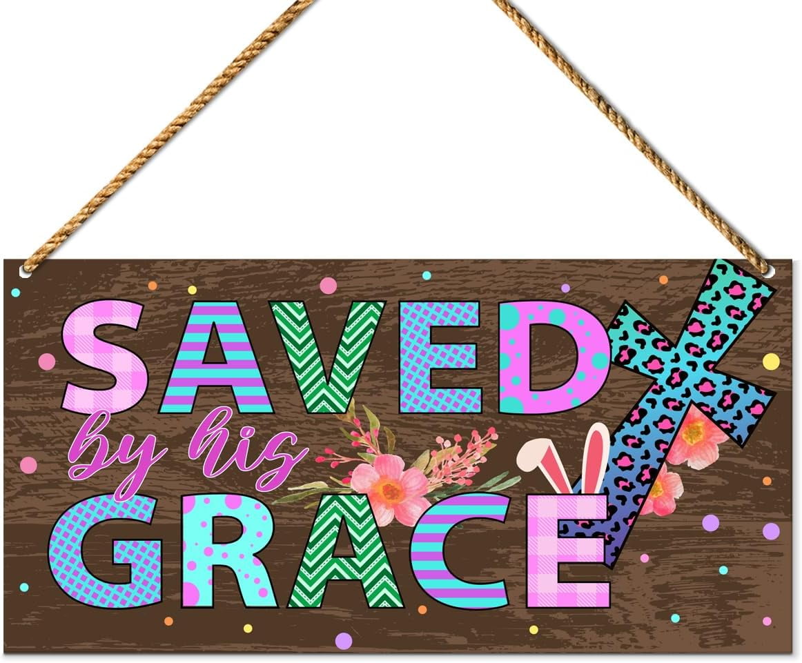 8x10 inch Christian Easter Sign Wood Decor,Christian Easter Door Sign ...