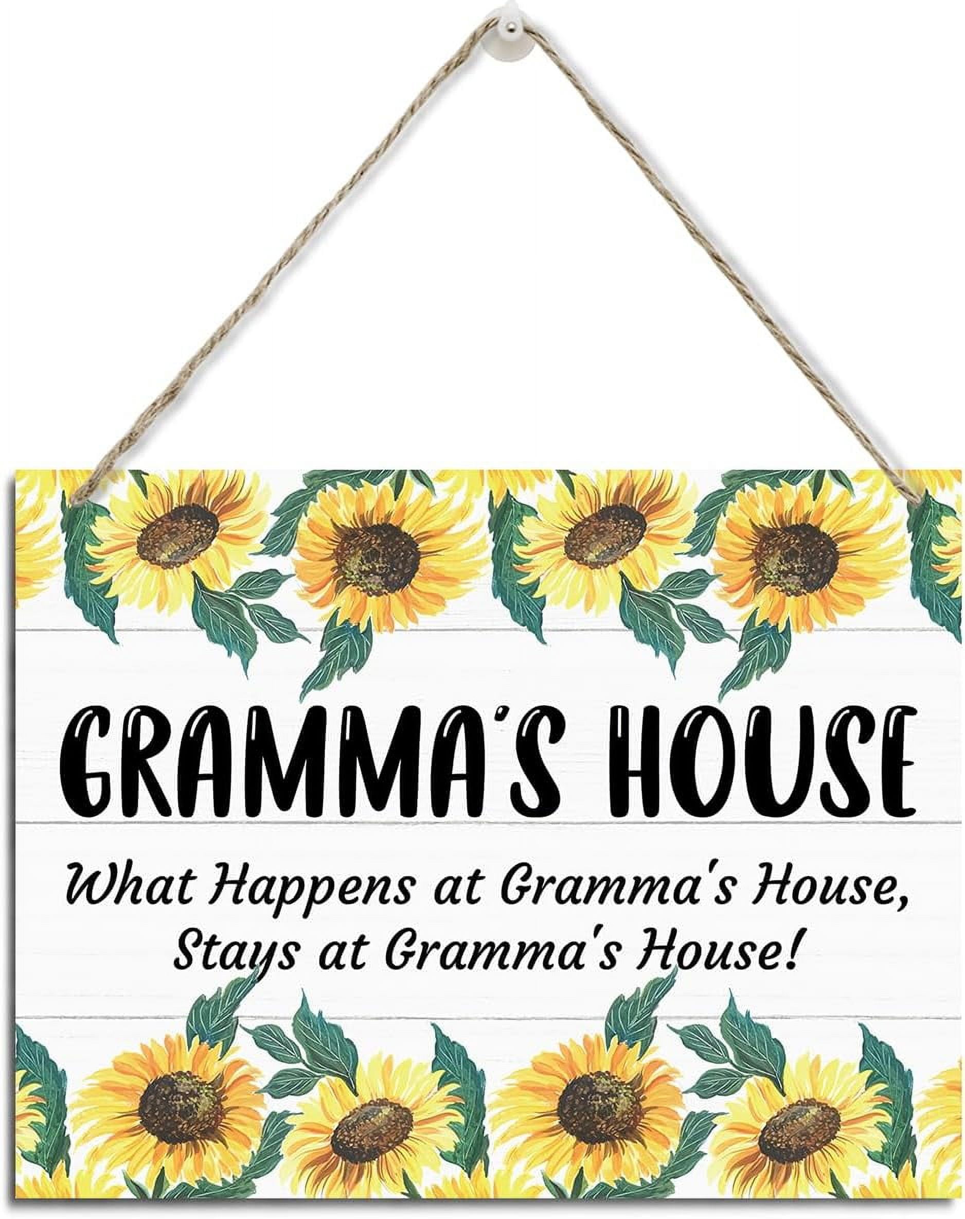 8x10 inch Gramma's House Sign,What Happened at Gramma's House Stays at ...