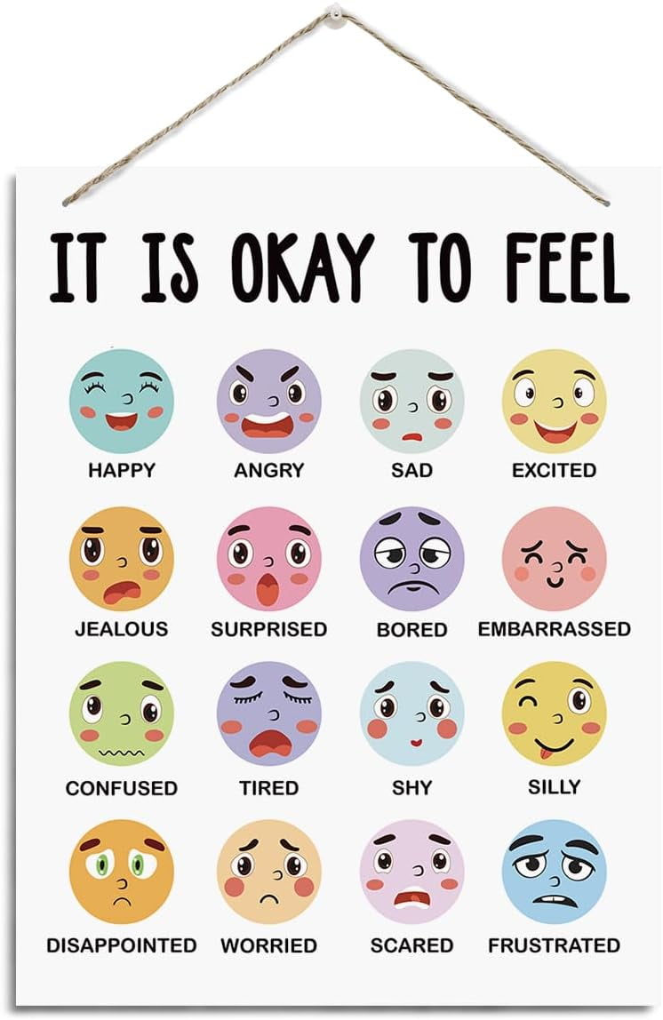 8x10 inch Mental Sign,Emotions Sign,Rustic Hanging Wood Plaque Sign ...