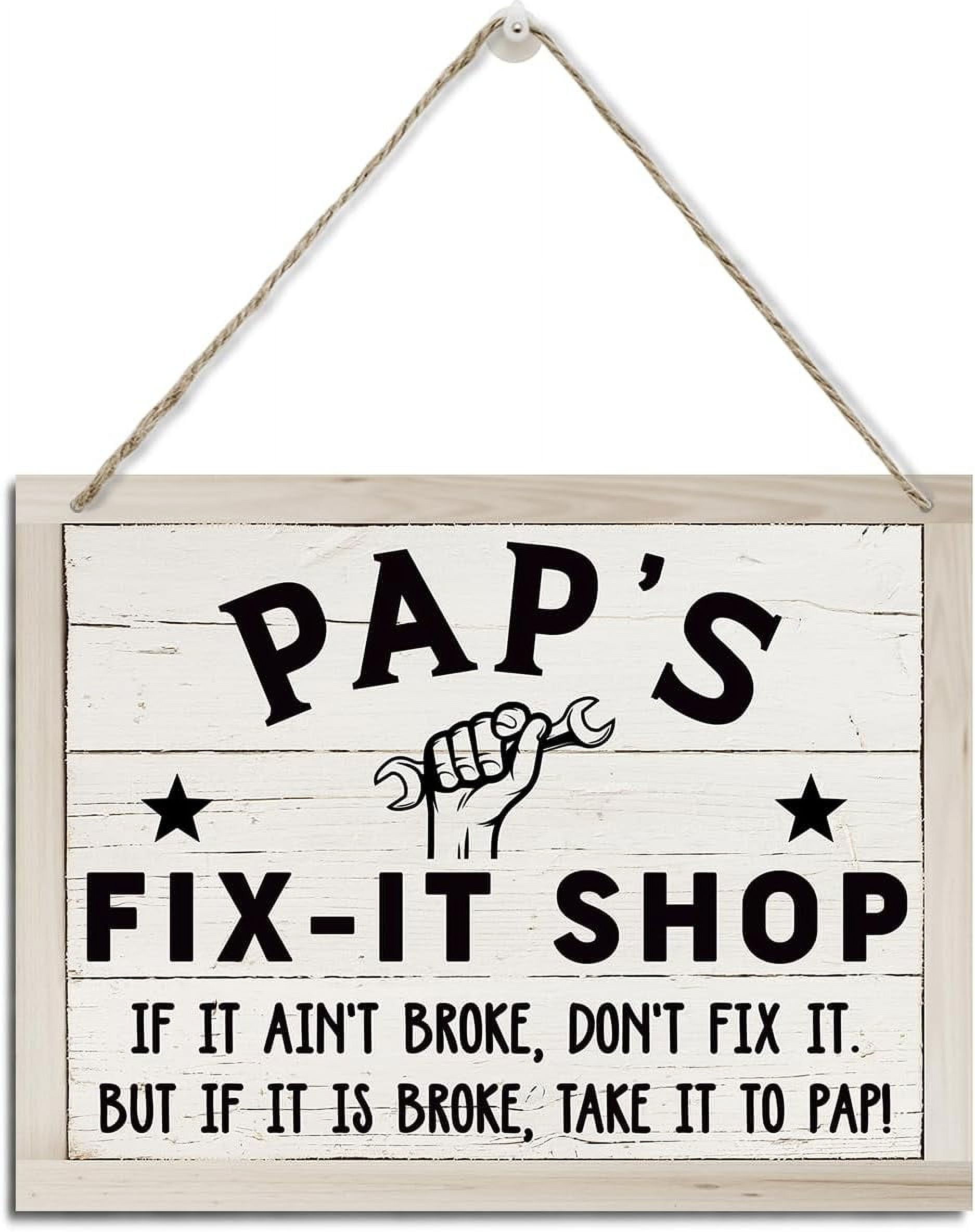 8x10 inch Pap Gifts,Pap Wooden Sign for Father's Day,Rustic Hanging ...