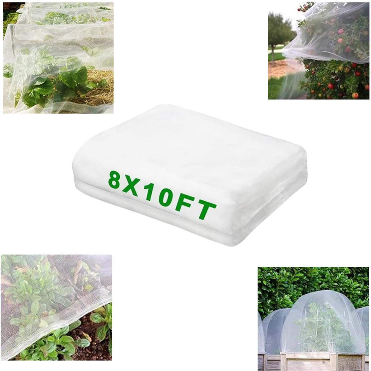 8x10ft Garden Netting, Mosquito Netting Plant Covers, Insect Bird ...