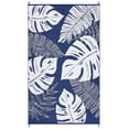 8x10ft Reversible Outdoor Rug,Modern Wide Leaf Pattern,Waterproof, UV ...