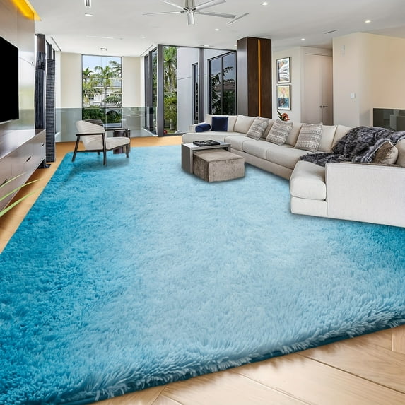 8x10ft Super Large Tie-Dyed Fluffy Shag Area Rug - Machine Washable ...