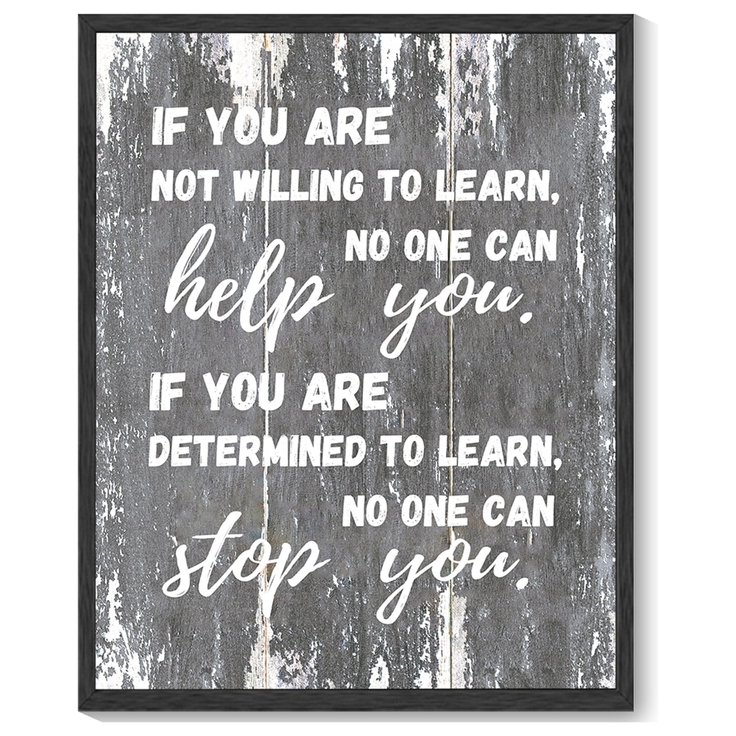 8x10in Black Framed Inspirational Wall Art if You Are Motivational ...