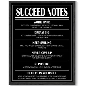 AatoeaX Inspirational Wall Art Office Decor Motivational Posters Prints ...