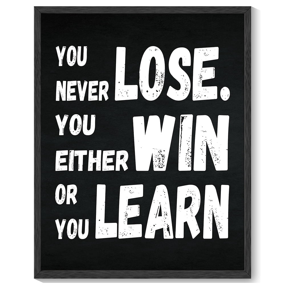 8x10in Black Framed Inspirational Wall Decor Motivational Quote Sayings ...