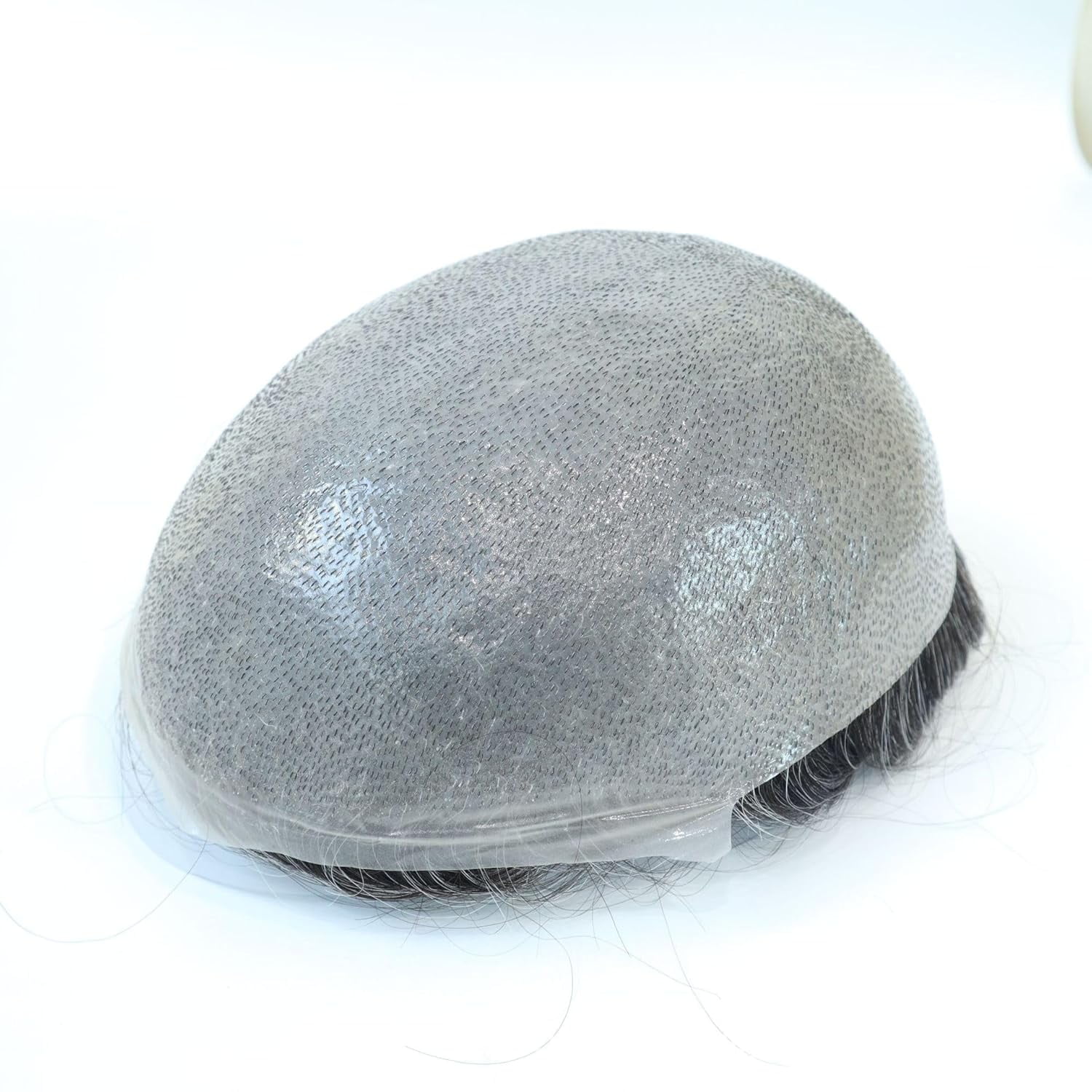 8x10in Super Thin Men Toupee 0.02-0.04mm PU Base V Loop All Over Hair ...