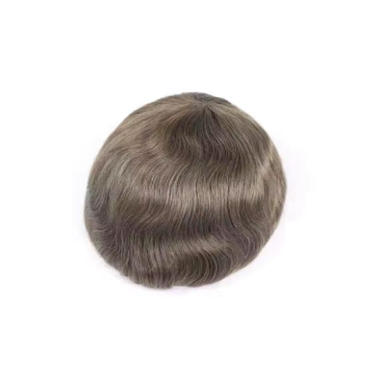 8x10inch Human Hair System Fine Mono PU Around Men's Hairpiece Men's ...