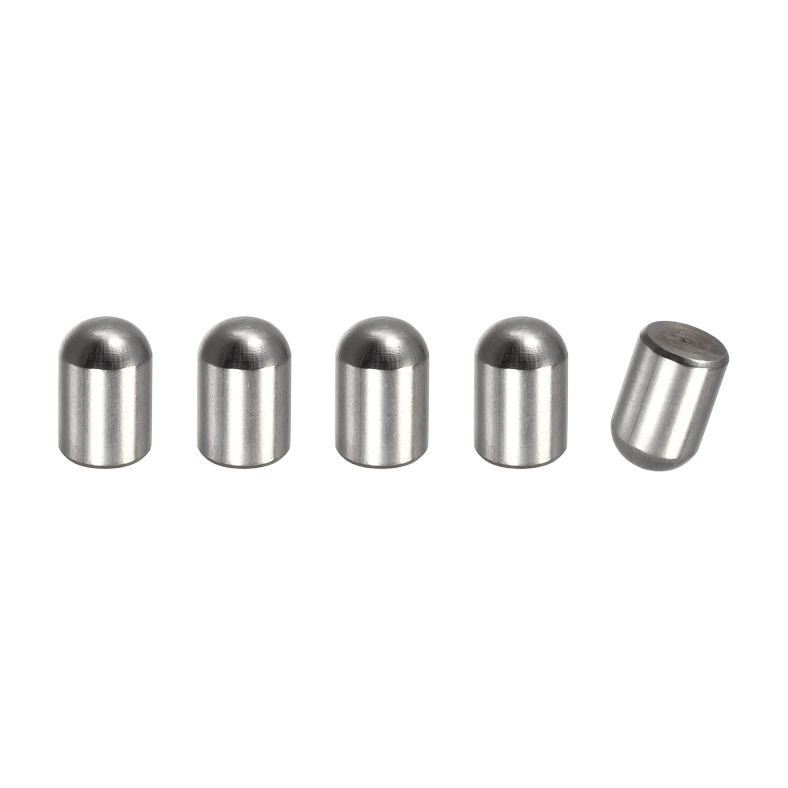 8x10mm Dowel Pins, 5pcs 304 Stainless Steel Round Head Flat Chamfered ...
