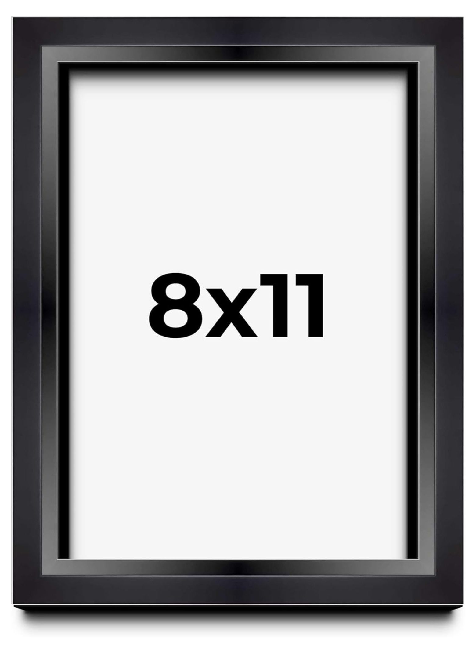 8x11 Box Black Beveled Display Frame | 1.5 Inches Deep | 1 Inch Wide ...