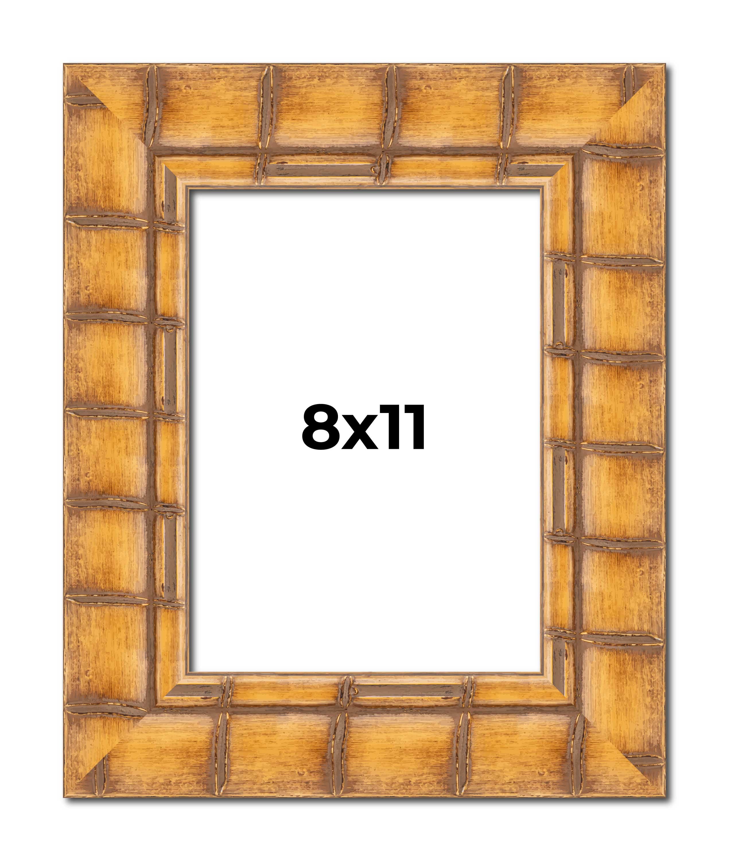 8x11 Frame Beige Real Wood Picture Frame Width 3 inches | Interior ...