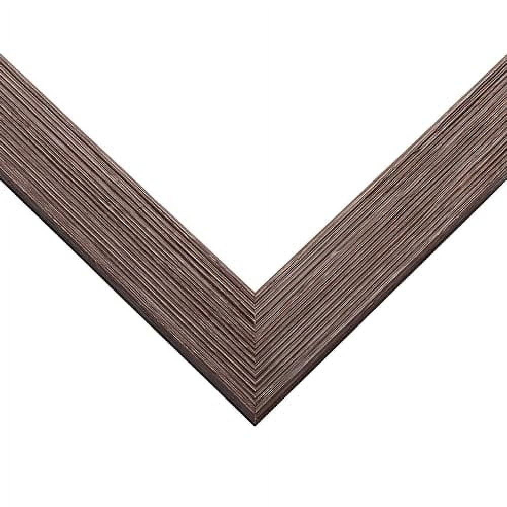 8x11 Frame Brown Distressed Barnwood Picture Frame | Rustic Farmhouse ...