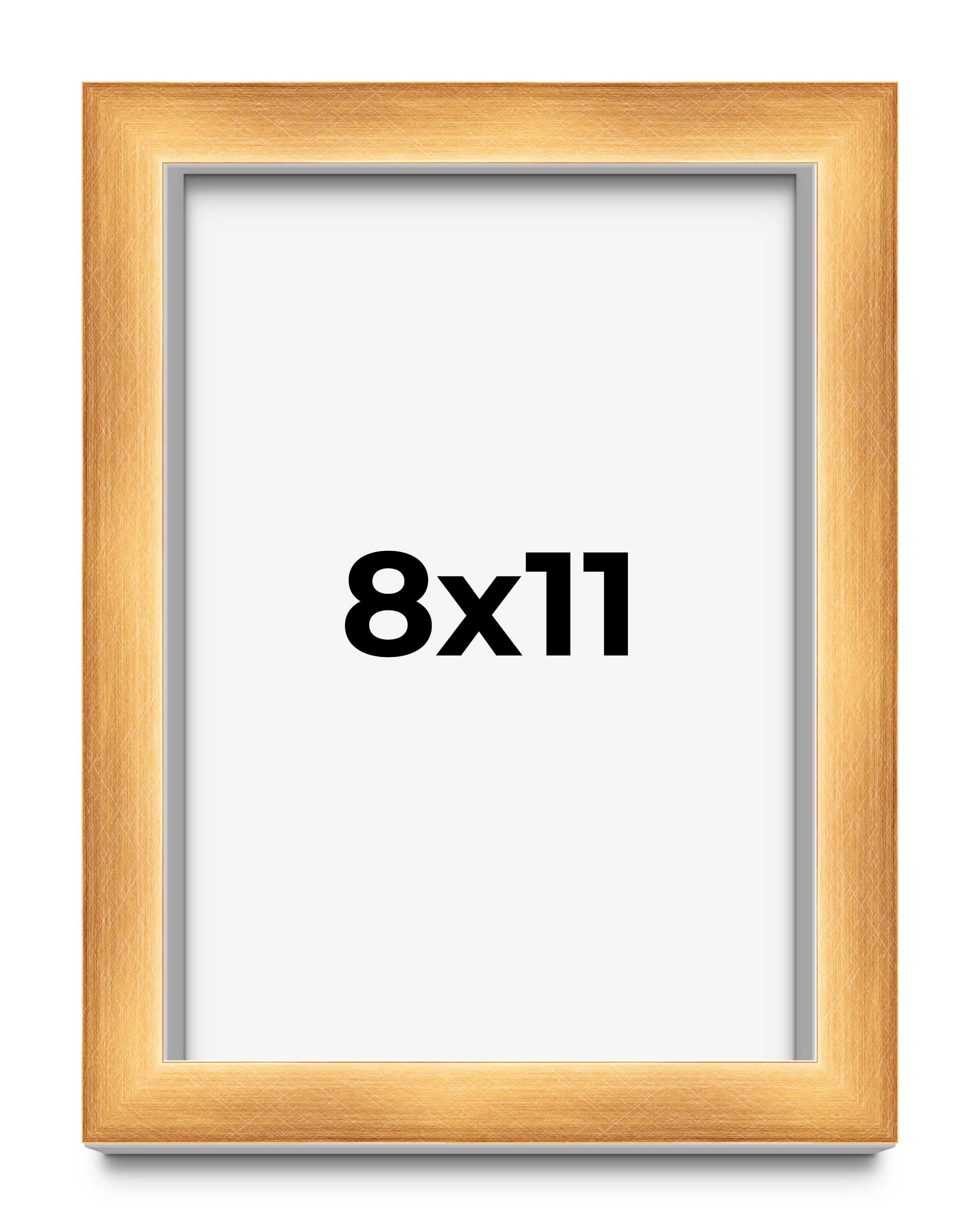 8x11 Shadow Box Bronze Cross-Brushed Display Frame | 1.625 Inches Deep ...
