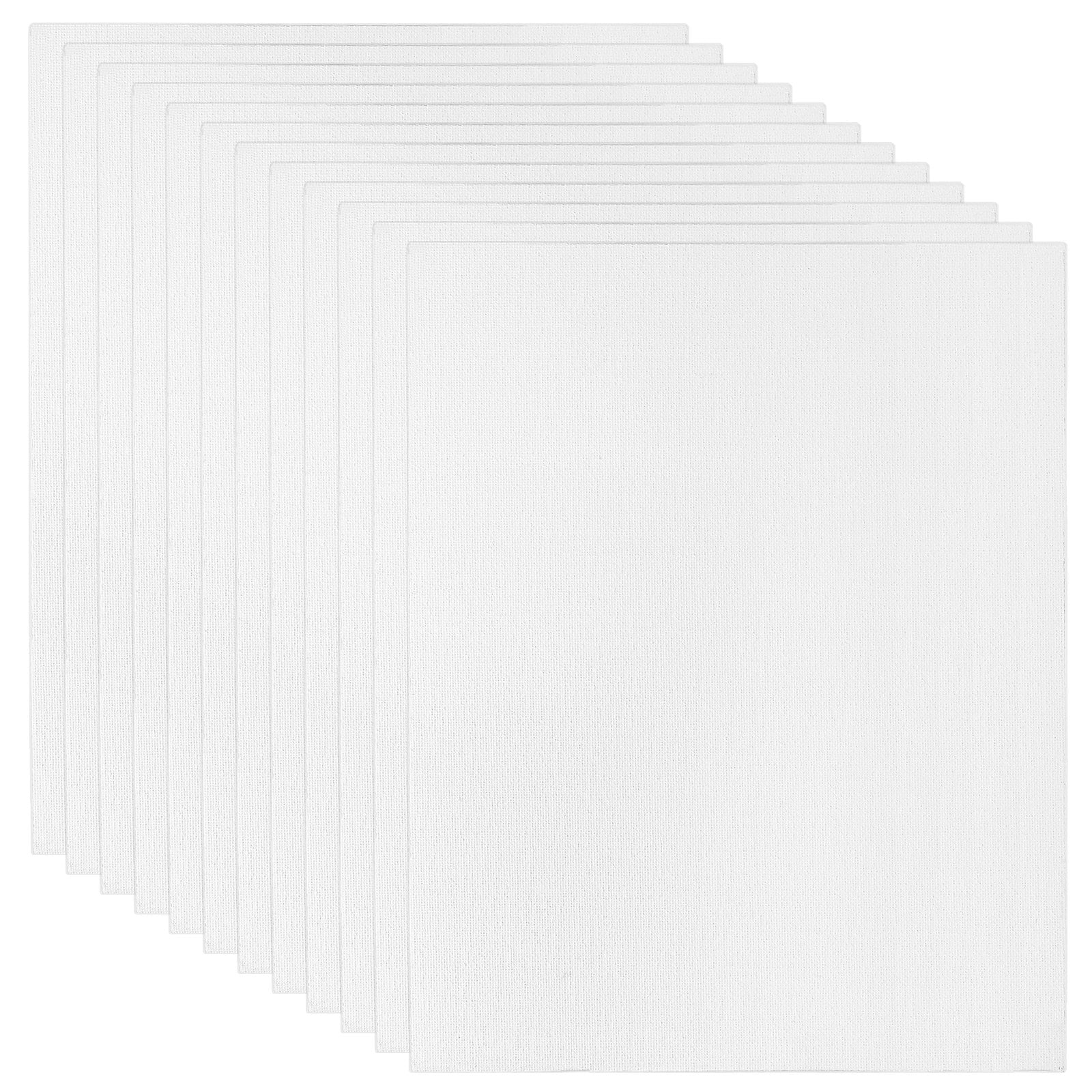 8x12" Canvas Boards for Painting, 12 Pack 100% Cotton Square Triple ...