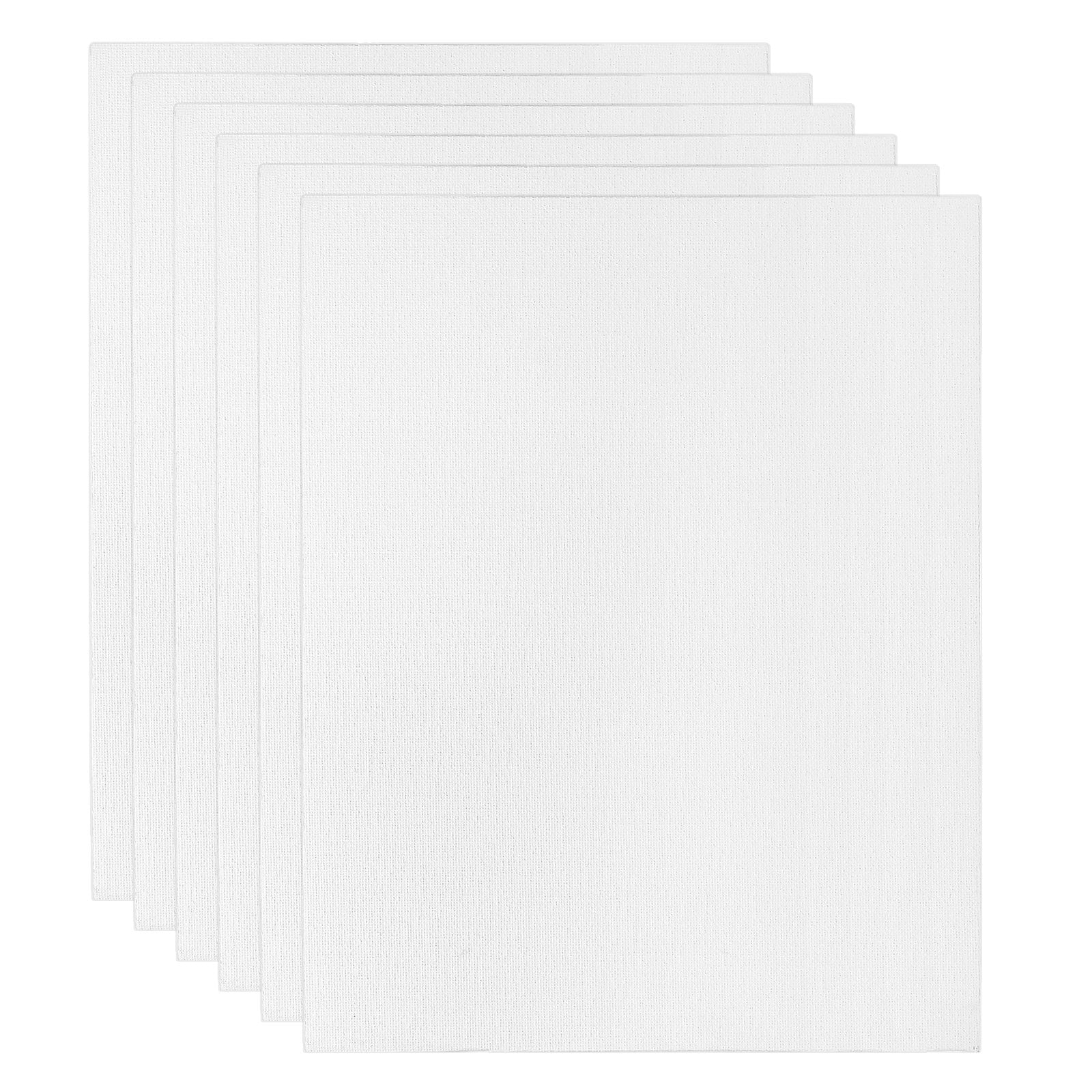 8x12" Canvas Boards for Painting, 6 Pack 100% Cotton Square Triple ...
