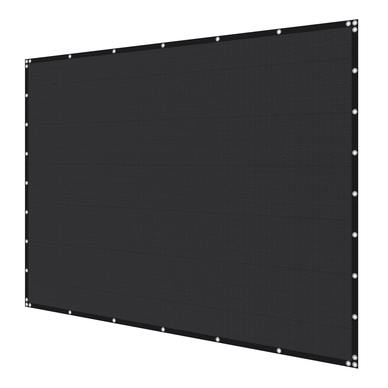 8x12 FT Sun Shade Sail with Grommets, 140 GSM HDPE Fabric for Patio ...