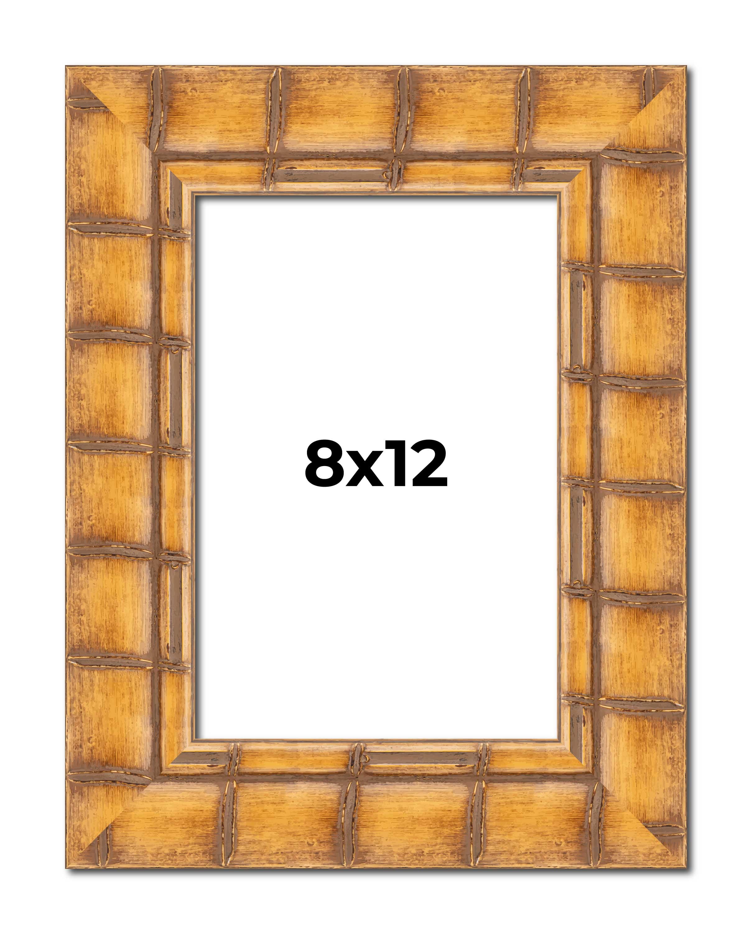 8x12 Frame Beige Real Wood Picture Frame Width 3 inches | Interior ...