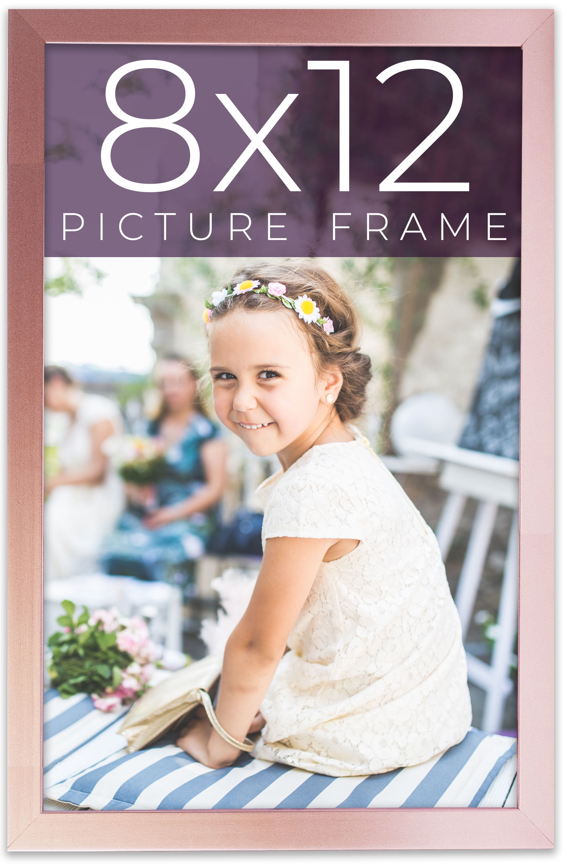 8x12 Frame Pink Real Wood Picture Frame Width 0.75 inches | Interior ...