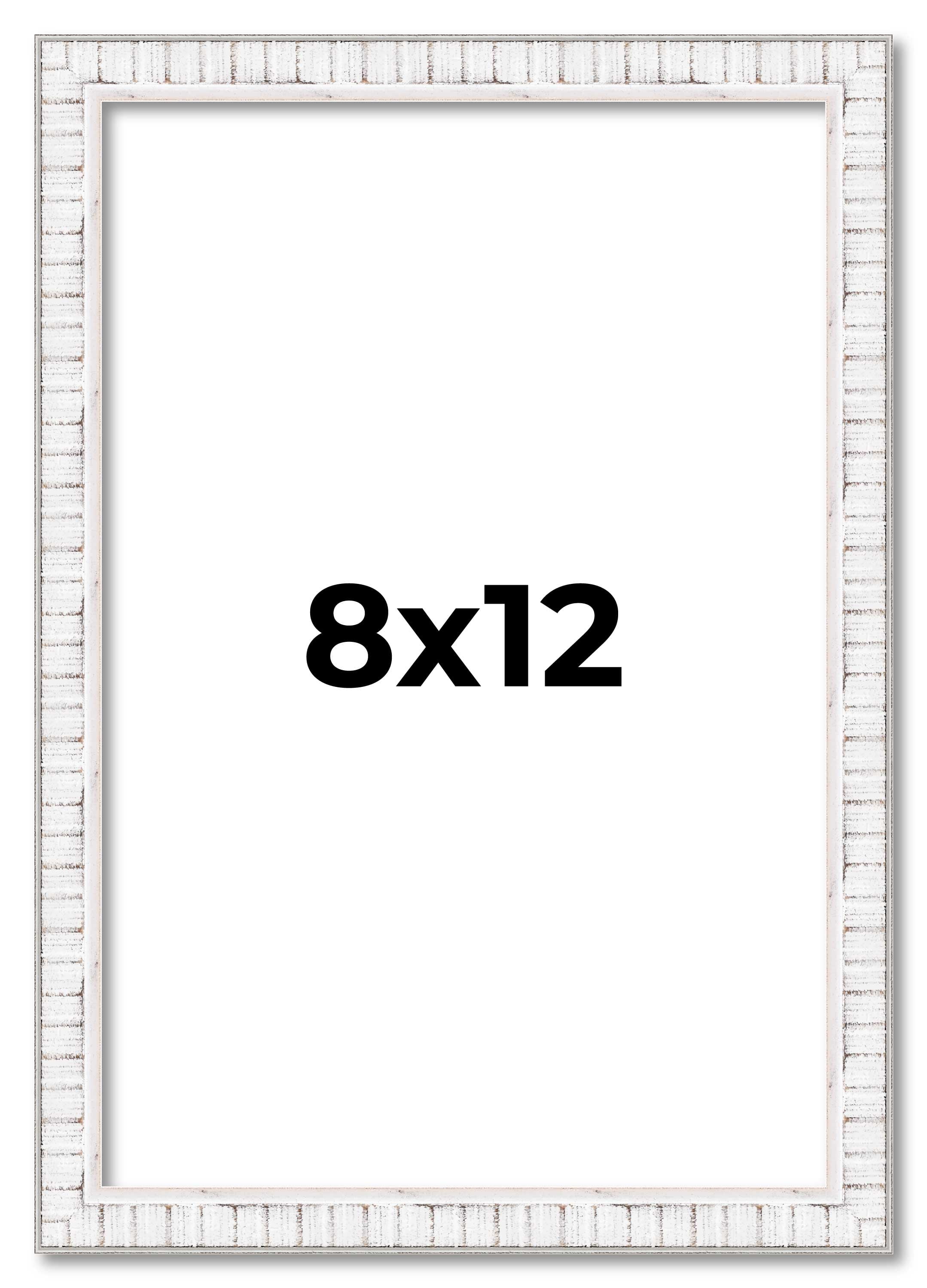 8x12 Frame White Real Wood Picture Frame Width 0.75 inches | Interior ...