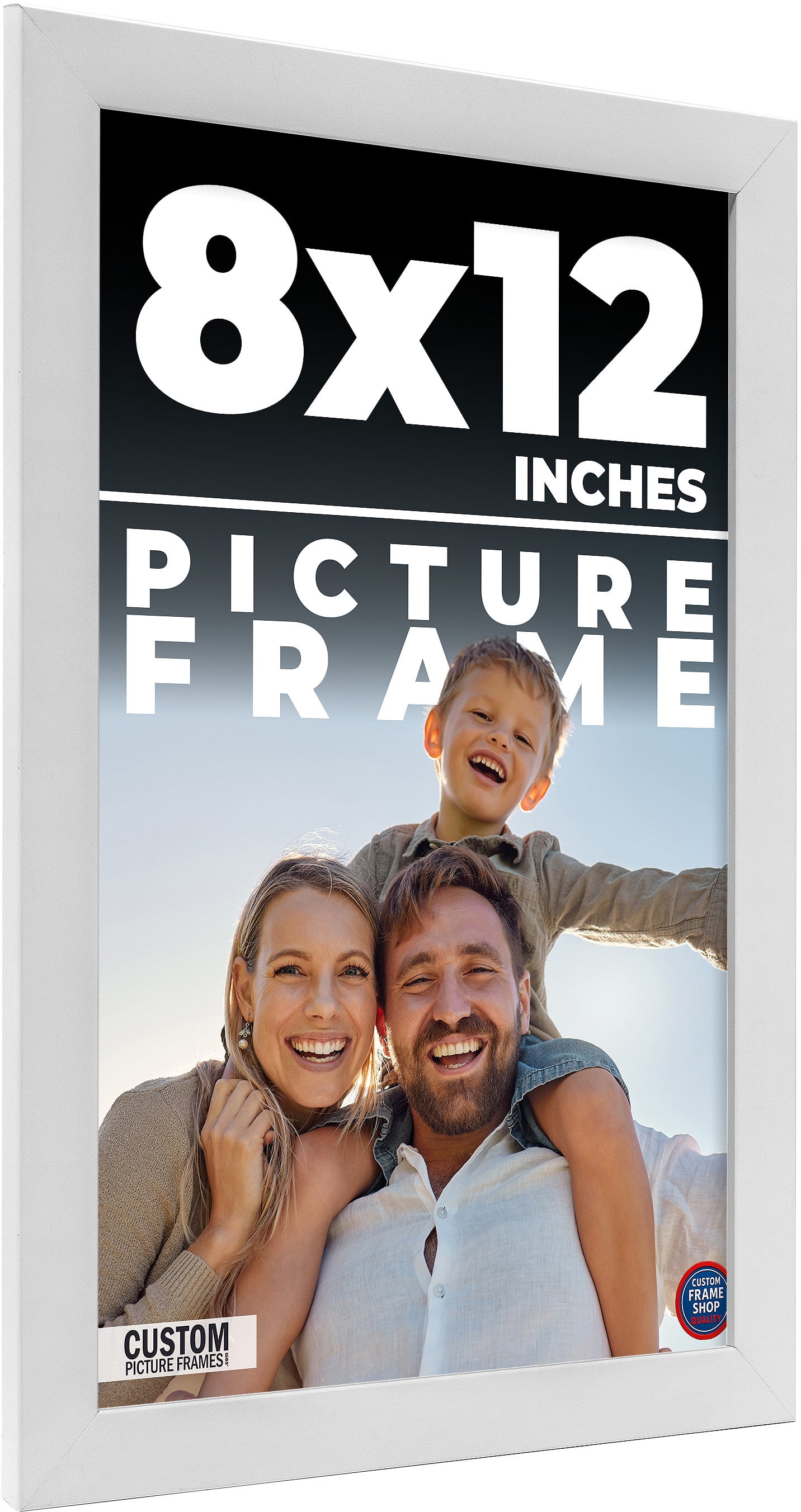 8x12 Frame White Real Wood Picture Frame Width 0.75 inches | Interior ...