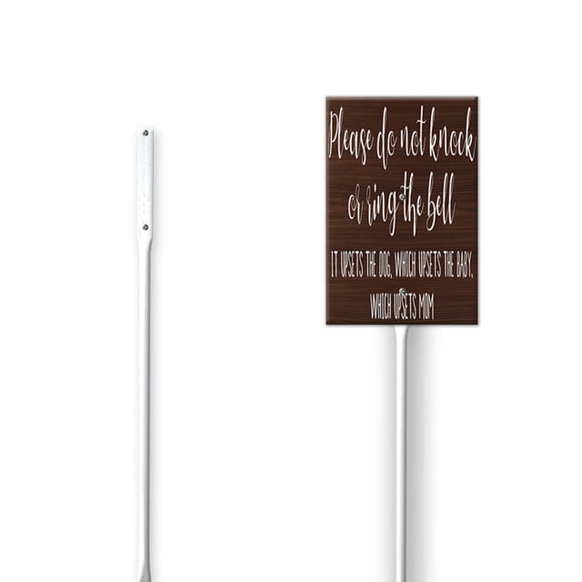 8x12 IN No Soliciting Yard Sign with Stakes,Aluminum Outdoor Yard Sign ...