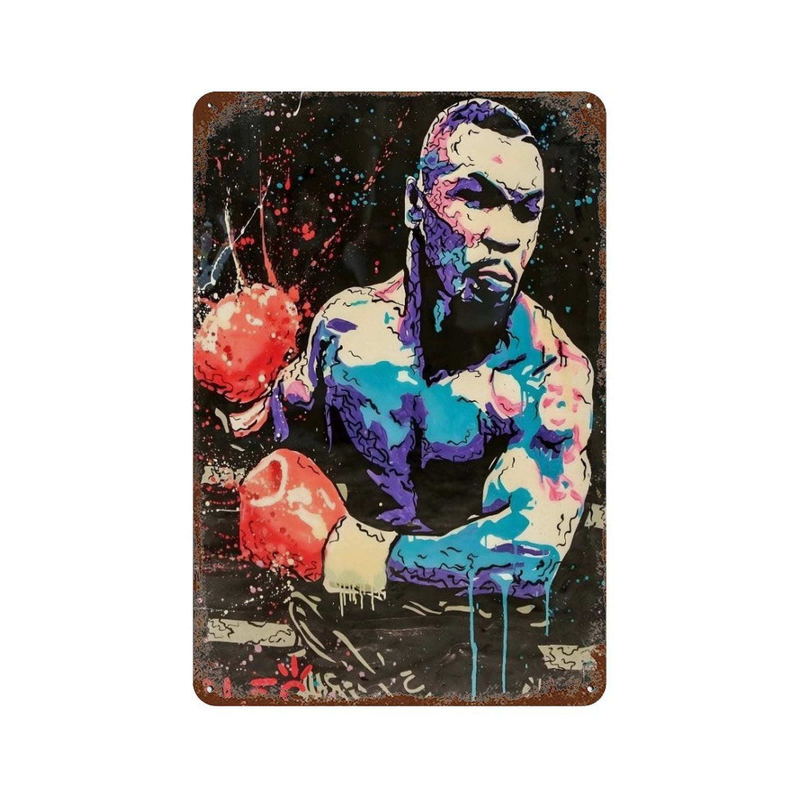 8x12 Inch Alec-Monopolys Boxing Tyson Tin Metal Decorative Wall ...
