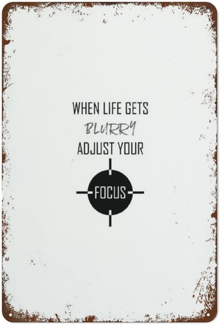 8x12 Inch CosrKee When Life Gets Blurry Adjust Your Focus Poster ...