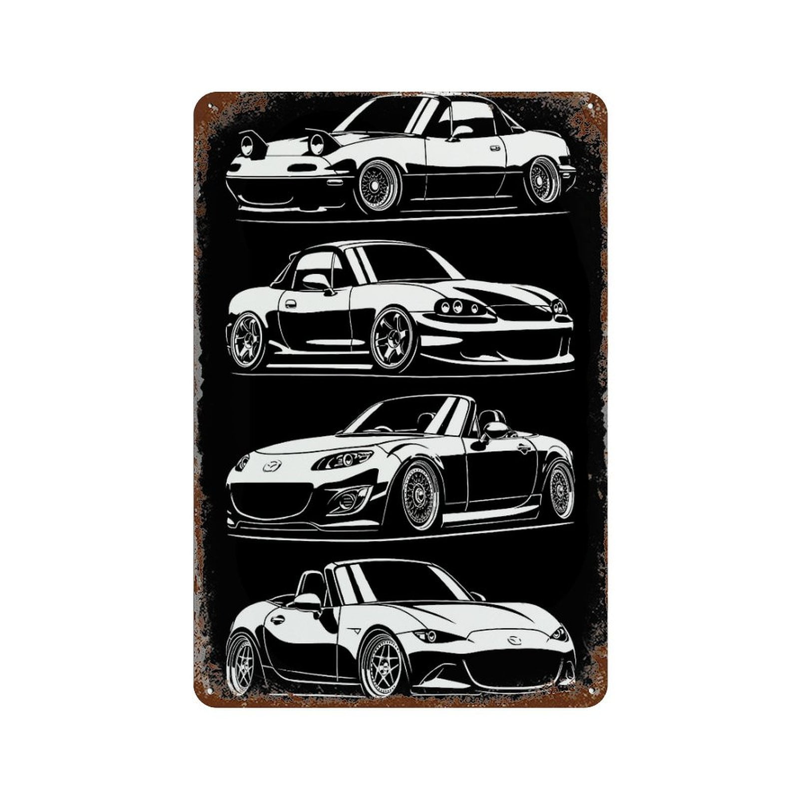 8x12 Inch Generations. MX5 Miata Poster Tin Metal Decorative Wall ...